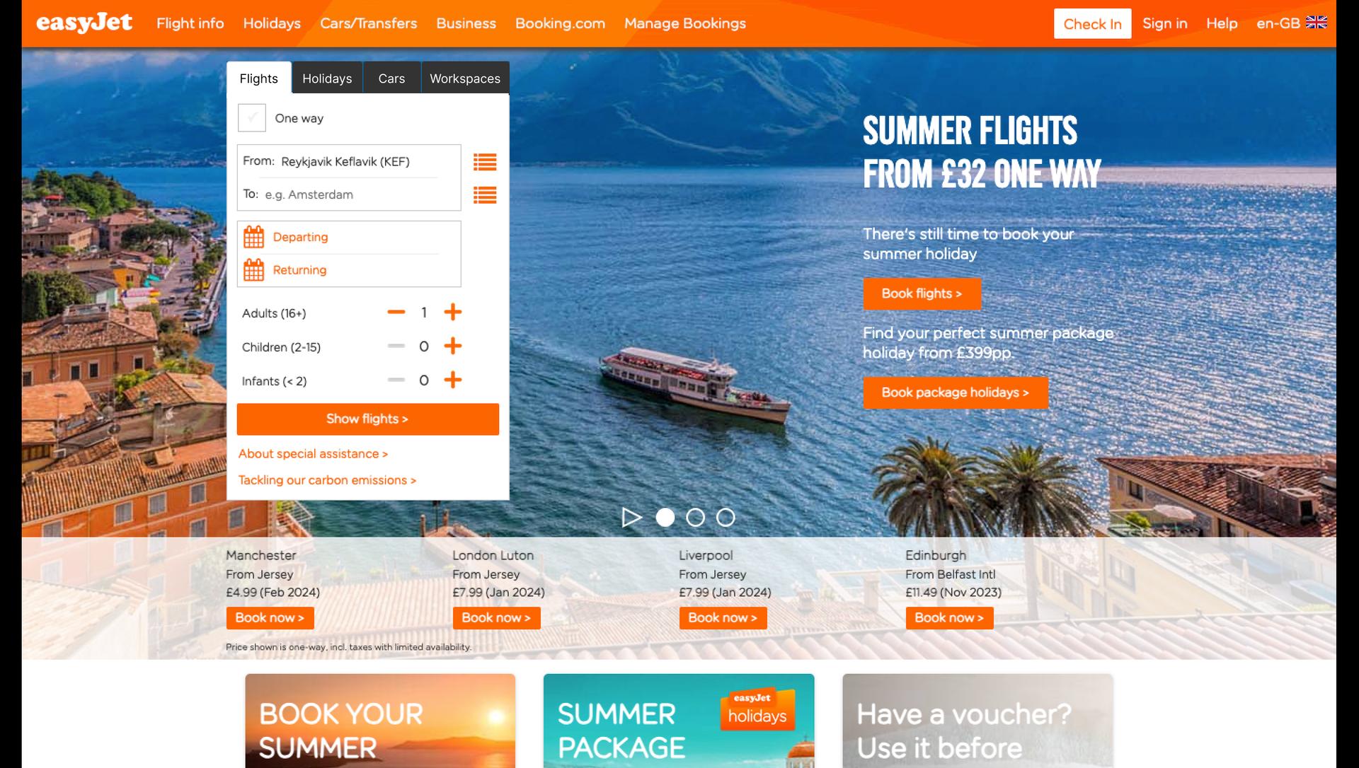 Sign Up and Book - Demo - EasyJet | Arcade