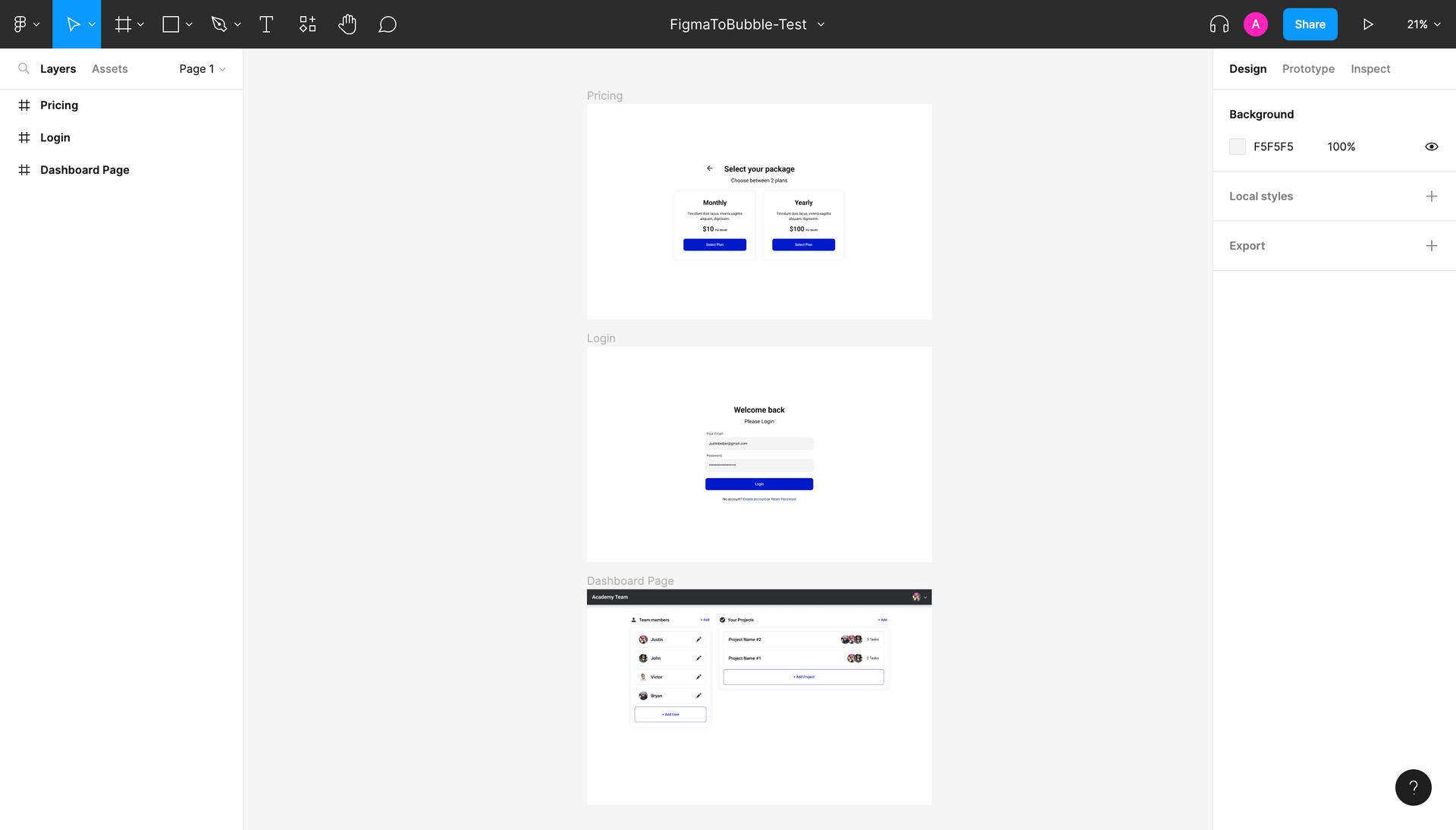 How to import Figma to Bubble | Bubble Spotlight | Arcade