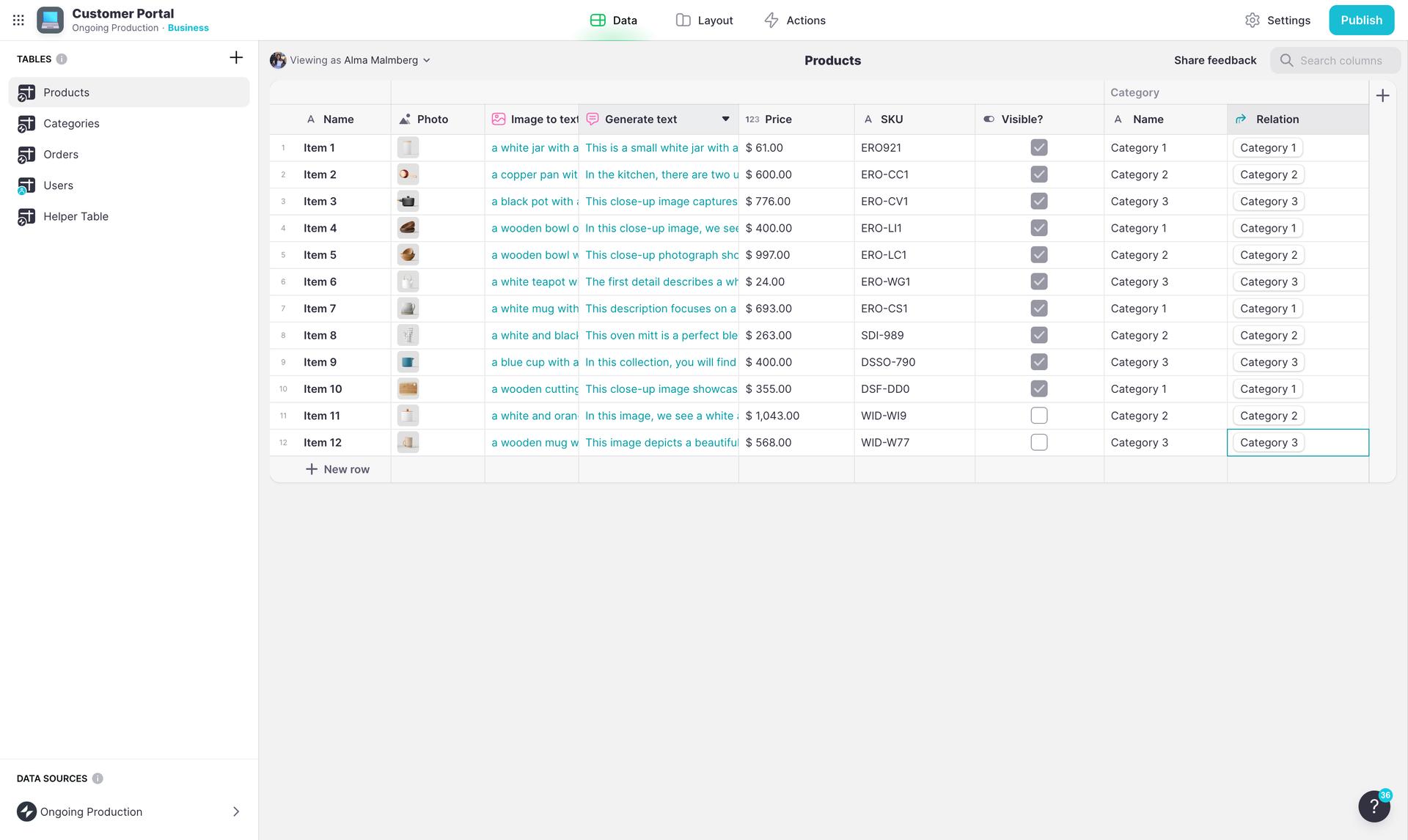 Text to Boolean - Data Editor - Glide | Arcade