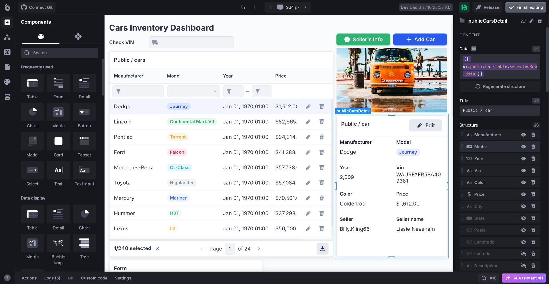 View & Edit modes | Arcade