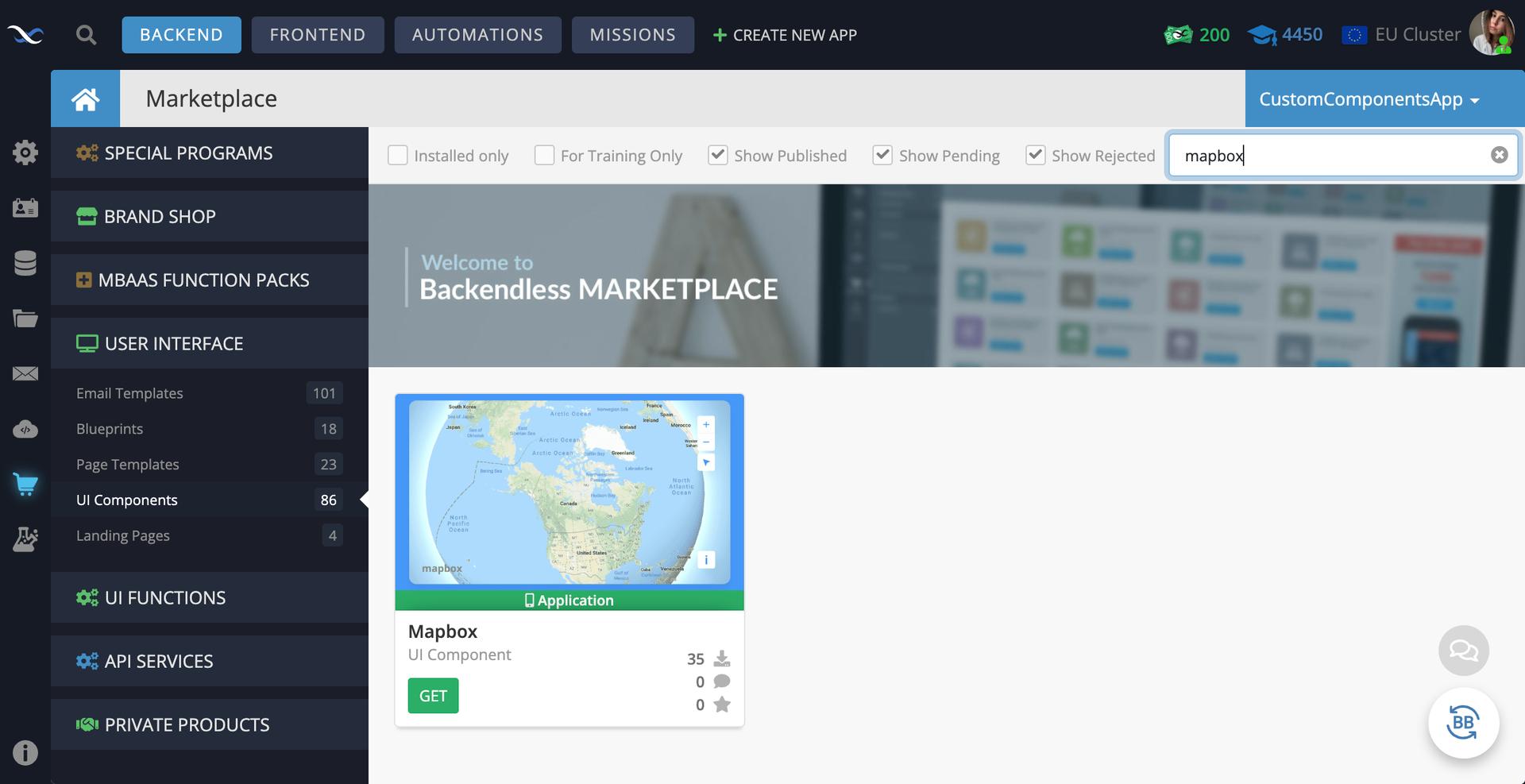 UI Components / Mapbox | Arcade