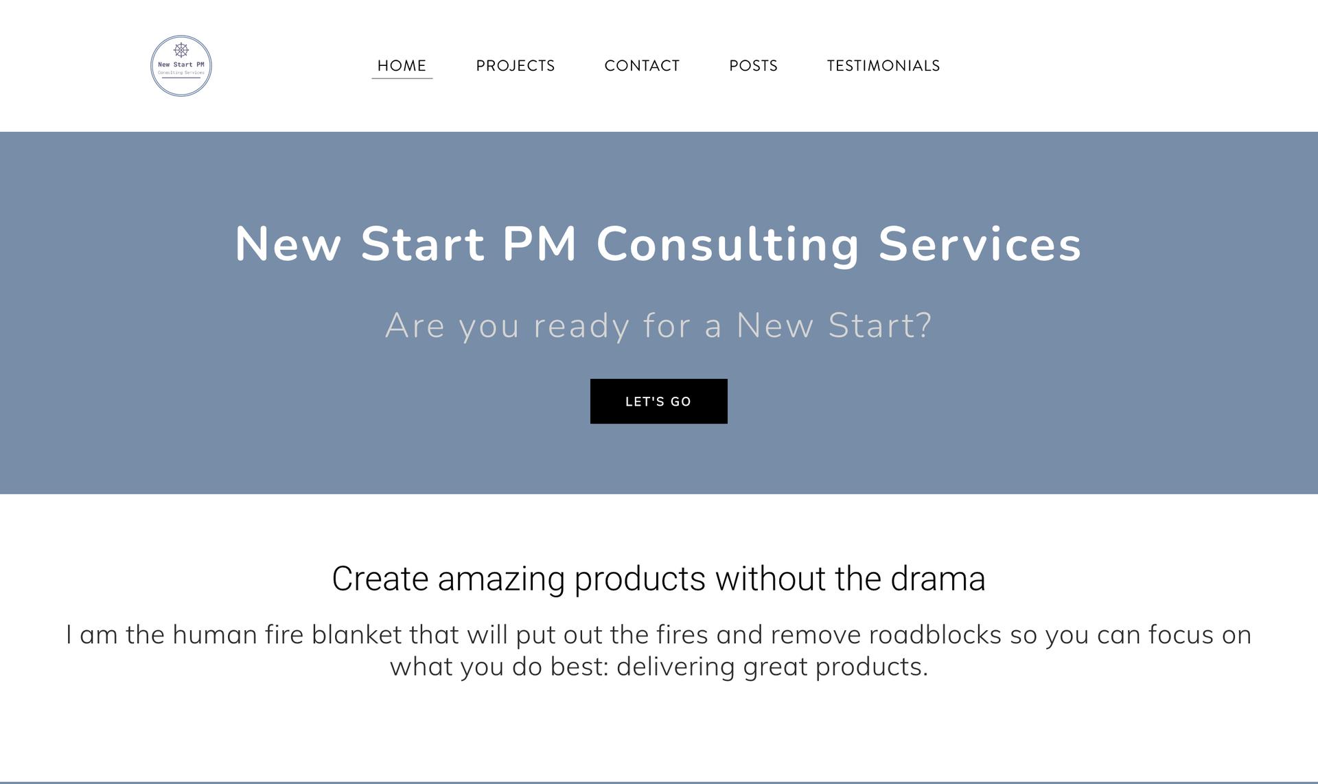 NEW START PM - New Start PM Consulting Services | Arcade