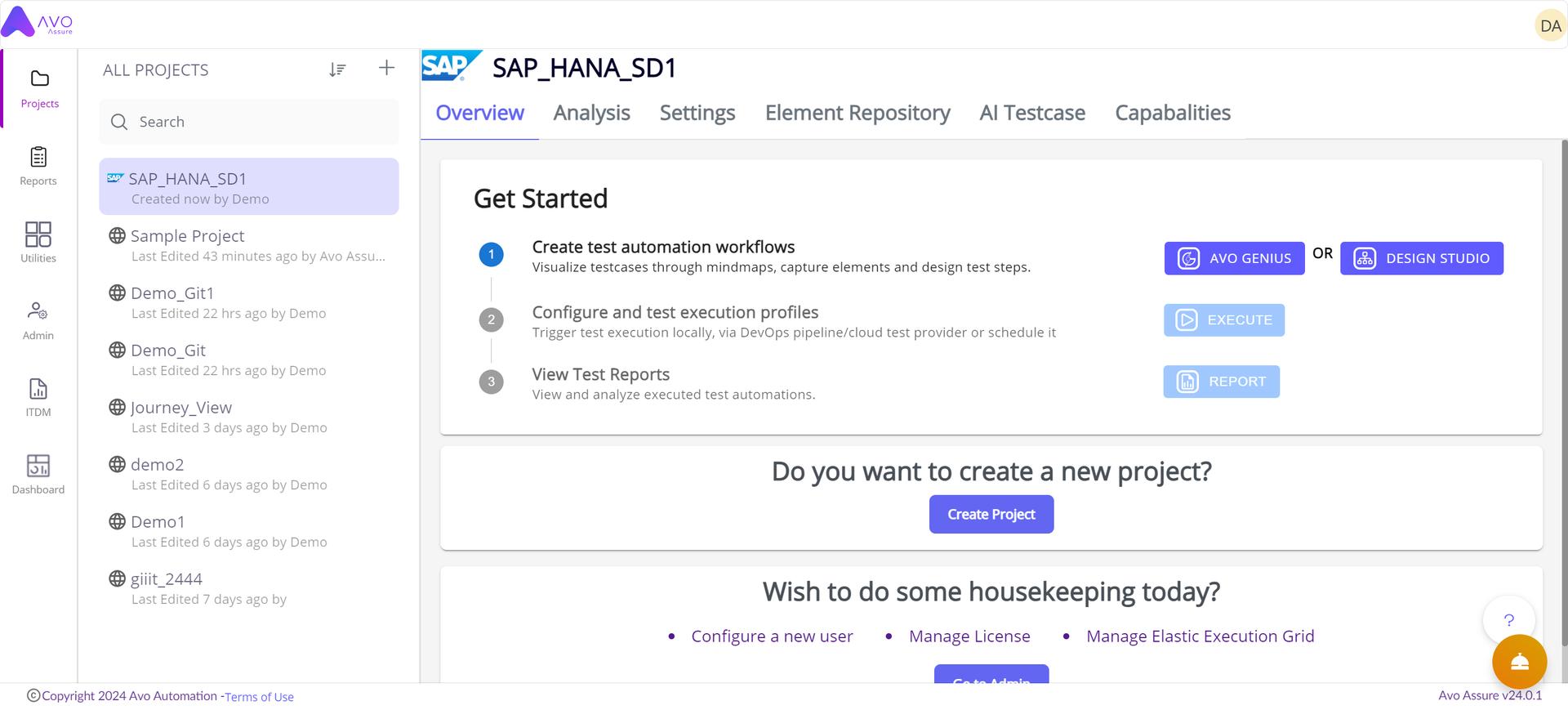 SAP Avo Genius Projects Details | Arcade